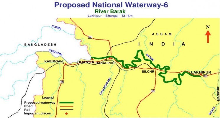 The 6 Inland National Waterways of India
